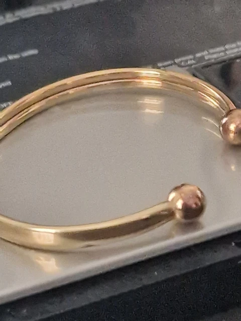 9CT GOLD TORQUE BANGLE Fully Hallmarked 375 9ct Nearly 5gm Nice Thick BAND £167.11 - PicClick UK