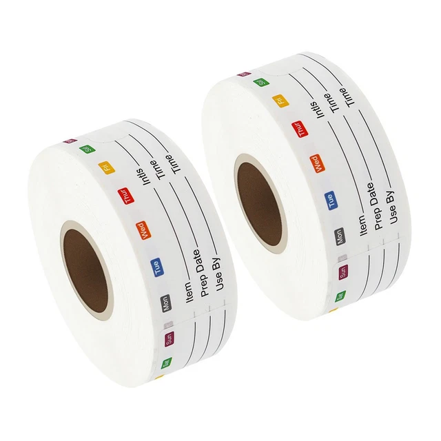 2 ROLLS LABEL Stickers Container Labels Food for Freezer Storage Cold £ ...