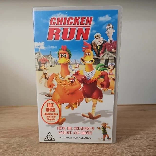 CHICKEN RUN DREAMWORKS Pictures Comedy Kids Movie Vhs Video Tape Pal ...