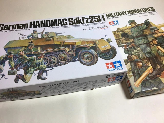 SDKFZ 251 HANOMAG German Half Track & Figures Tamiya 1/35 model kit EUR ...