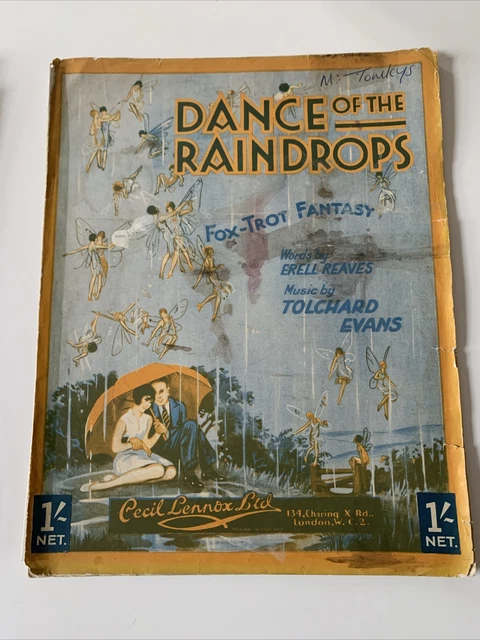 DANCE OF THE Raindrops. Fox-Trot Fantasy. Spartiti vintage rari. 1929. EUR 15,05 - PicClick IT