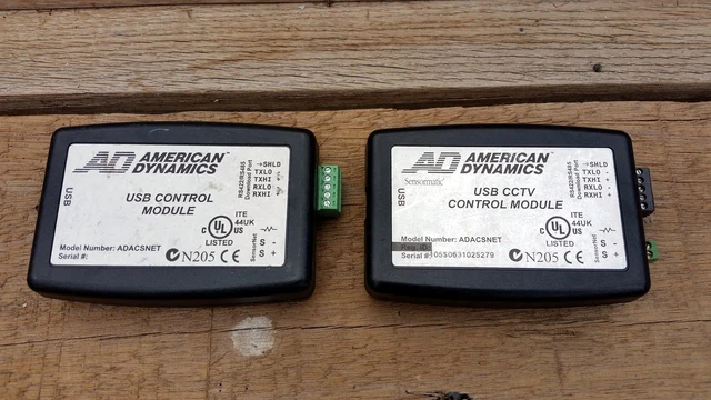 LOT OF 2 American Dynamics Sensormatic ADACSNET USB CCTV PTZ Control ...