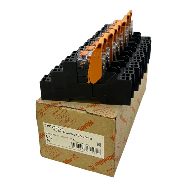 WEIDMÜLLER RCIKITP24VDC2COLD/PB RELAY module 8897230000 24V DC 8A VE ...