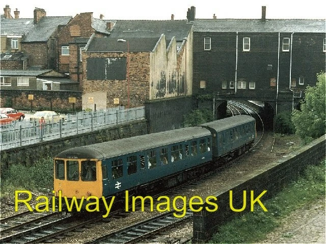 RAILWAY PHOTO -CLASS 104 DMU BR Blue at Wigan Pic2 c1987 £2.00 ...