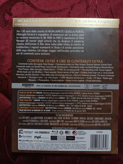 BLU-RAY 4K ULTRA HD Non Aprite Quella Porta Gold Edition EUR 80,00 ...
