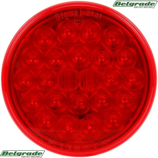 TRUCK-LITE 4050 LED Signal-Stat Red Stop/Turn/Tail Light - Round, PL-3 ...