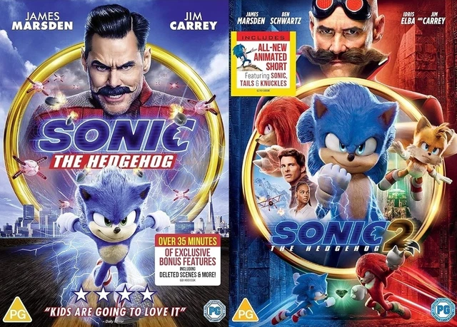 SONIC THE HEDGEHOG: 1 and 2 movie DVD Collection [PG] DVD £19.95 ...