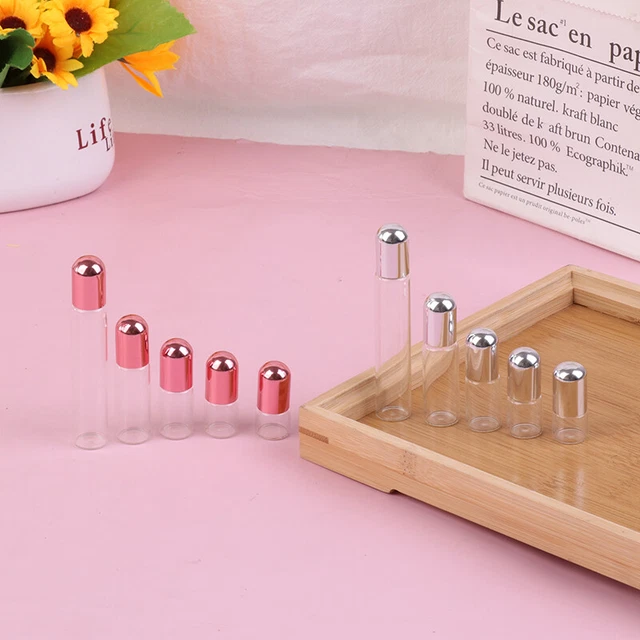 1/2/3/5/10ML GLASS ROLL On Essential Oil Empty Perfume Roller Ball Bottle Tra-wf EUR 1,57 ...