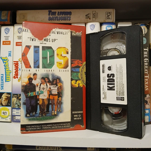 1995 KIDS- LARRY Clark Vidmark VHS- Cut Slip Box Us Relase Tested $80. ...