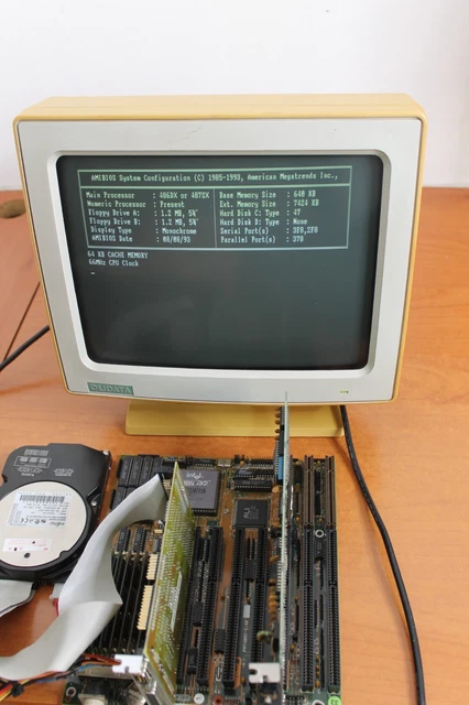 PC VINTAGE - ISA 8 bit cga for XT PC Black&white / Color selector #3 ...