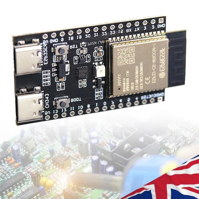 Esp32 C6 Minimum System Board Dual Type C Esp32 C6 Wroom 1 Core Board Risc V £983 Picclick Uk