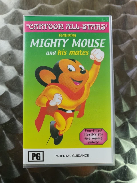 CARTOON ALL-STARS CLASSICS: Mighty Mouse - VHS Cartoon - Video Tape £5. ...