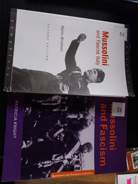MUSSOLINI AND FASCIST Italy/Mussolini And Fascism A 2 Book Bundle EUR 7 ...