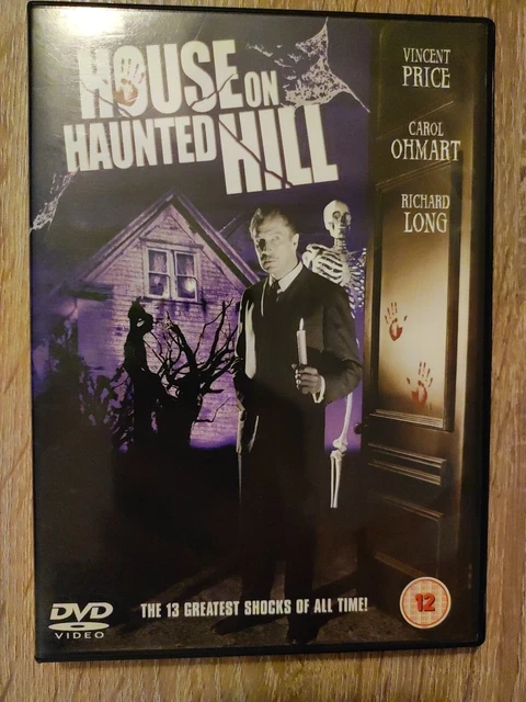 HOUSE ON HAUNTED Hill DVD - Vincent Price, Vintage Horror Classic, vgc ...