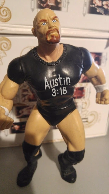 WWE STONE COLD Steve Austin Jakks 1998 Figur WWF Wrestling Ripped ...