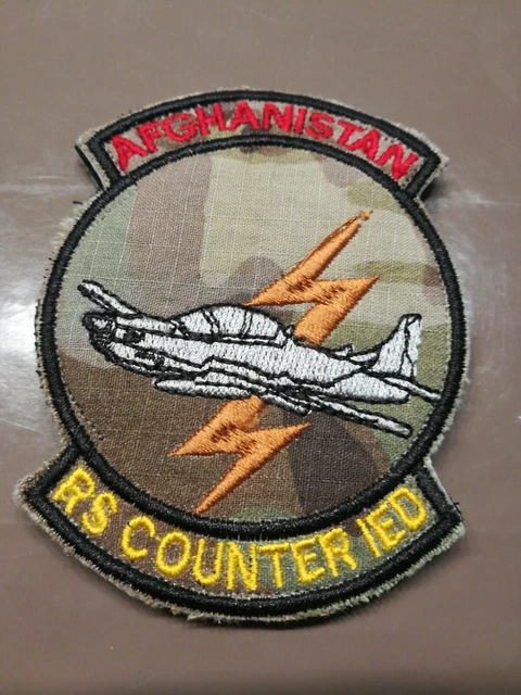 INSIGNE TISSU PATCH AVIATION AIR FORCE AFGHANISTAN RS COUNTER IED EUR ...