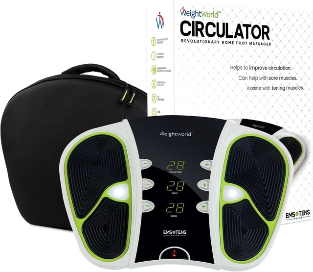 WEIGHT-WORLD FOOT CIRCULATION Machine - Advanced EMS & TENS Technology ...