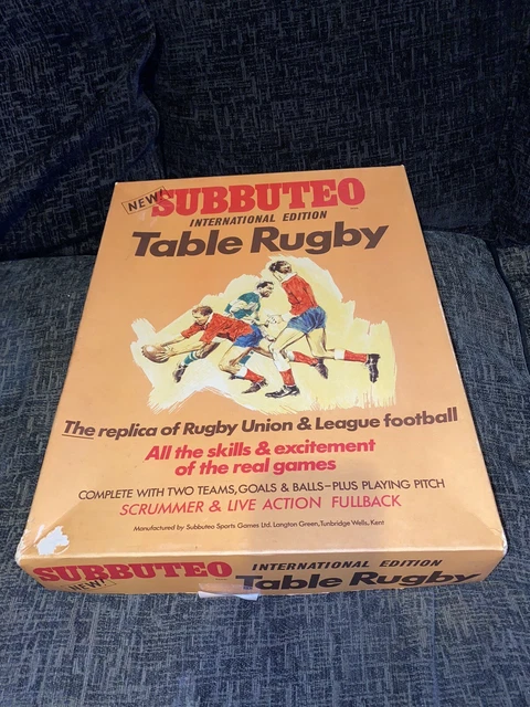 TAVOLO SUBBUTEO VINTAGE Rugby Edizione Internazionale 1971 Incompleto ...