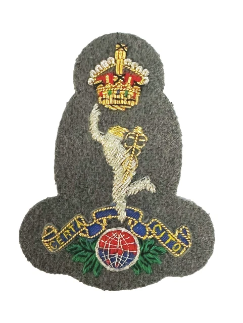 KINGS CROWN ROYAL Signals Ranger Regiment Wire Embroided Cap / Beret ...