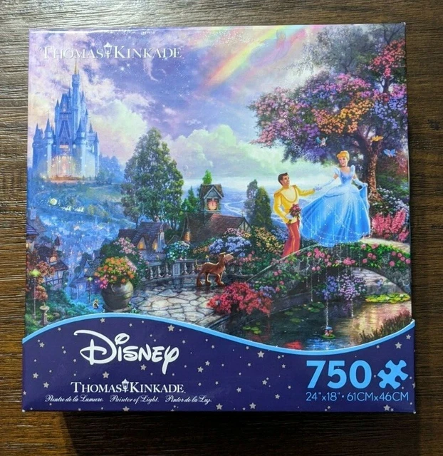 DISNEY THOMAS KINKADE Cinderella Wishes Upon a Dream 750 Pc Puzzle ...