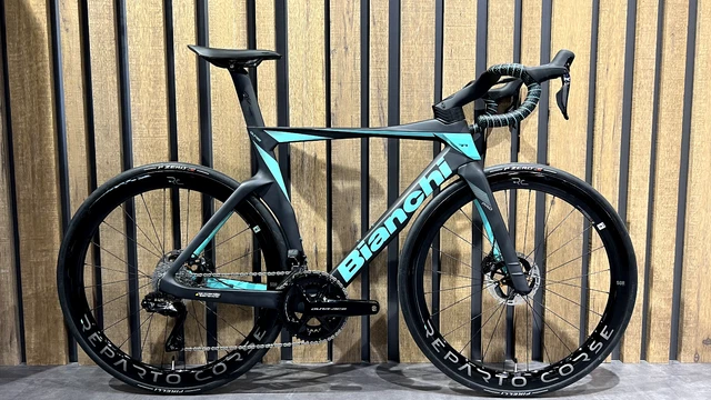 BICICLETTA DA CORSA CARBONIO BIANCHI OLTRE PRO DURA ACE DI2 12V 2023 Tg ...