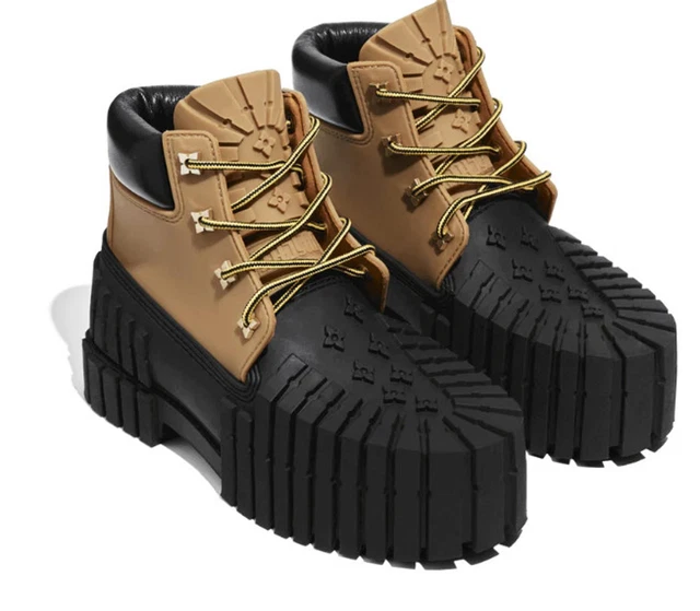 MSCHF 2X4 BOOTS Duck Size 12 Brand New Beige Black Timbs MSCHF-014 Rare ...