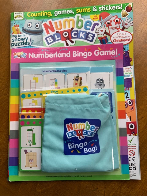 NUMBERBLOCKS MAGAZINE #4 Numberland Bingo Set Game Number Blocks New £ ...