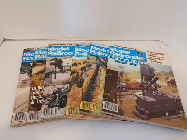 MODEL RAILROADER MAGAZINE Jan-April, Sept-Oct 1980 Model Railroading £ ...