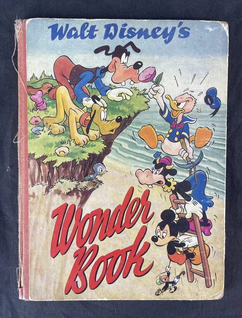 VINTAGE RETRO WALT Disney's Wonder Book Illustrated 1950s UK Hardcover ...