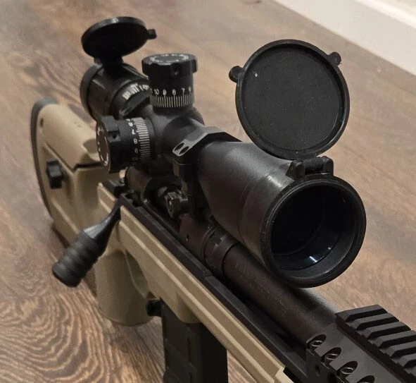 SWFA SS 10X42 Tactical 30mm Rifle Scope Mil-Dot Rear Focus W/ Rings ...