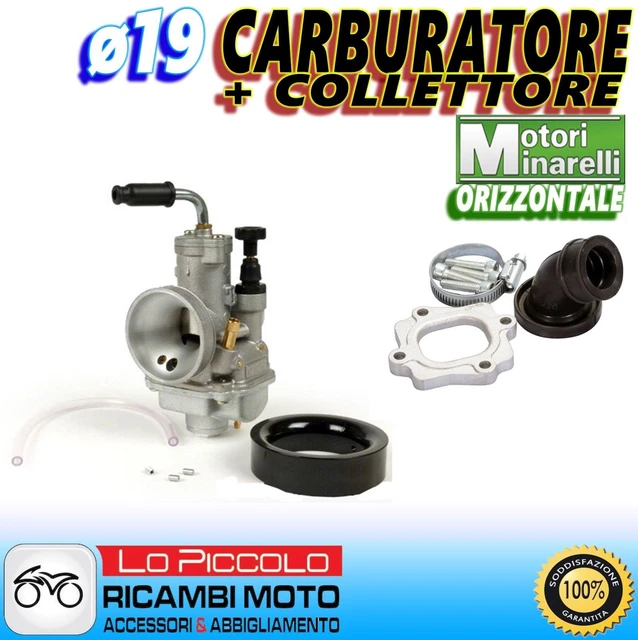 CARBURATEUR POLINI EVOLUTION CP ø19 + Collecteur Malaguti F 12 50 Phantom LC Air EUR 201,29 ...
