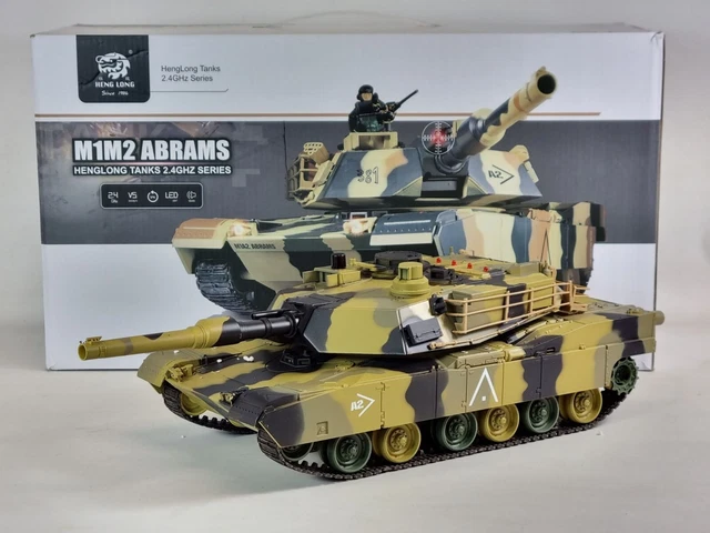 RC HENG LONG BB Tank 1/24 Abrams Challenger Model IR Sound AIRSOFT ...