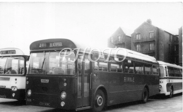RIBBLE MOTOR SERVICES Leyland Leopard Bus 608 Photo 1960S Blackpool £1. ...