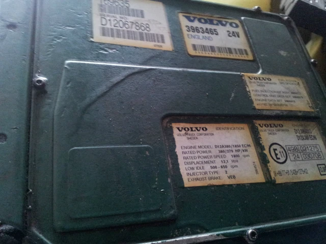 VOLVO FH12 ENGINE control unit ECU, EDC, D12A380, 279KW, 380PS, 3963465 ...