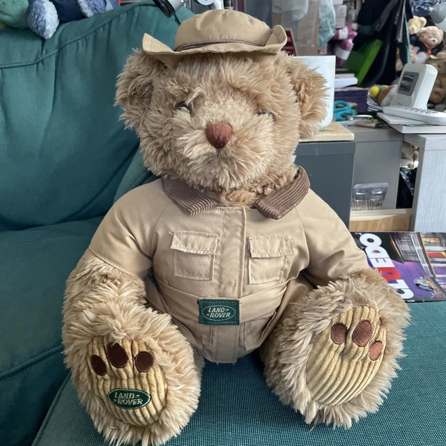 LAND ROVER SAFARI Explorer Plush Teddy Bear Soft Toy 12'' £19.36 ...