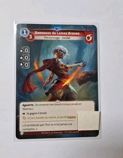 CARTE ALTERED TCG Danseuse De Lames BRAVOS BTG-035-R BRAVOS EUR 1,00 - PicClick FR