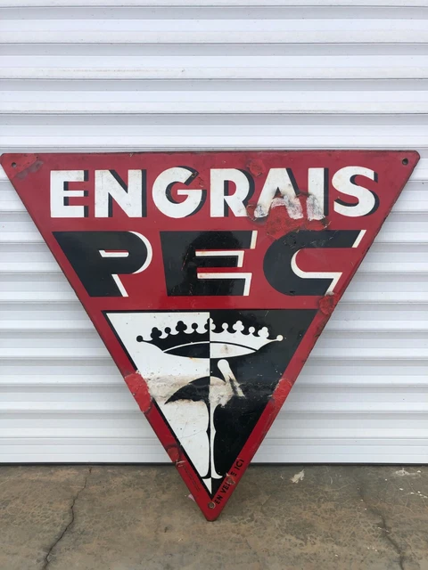 ANCIENNE PLAQUE EMAILLEE Publicitaire Engrais Pec EUR 40,00 - PicClick FR