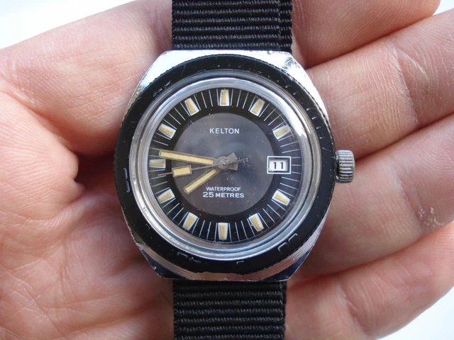 MONTRE PLONGÉE KELTON - vintage 1970 - fonctionne bien EUR 67,00 ...