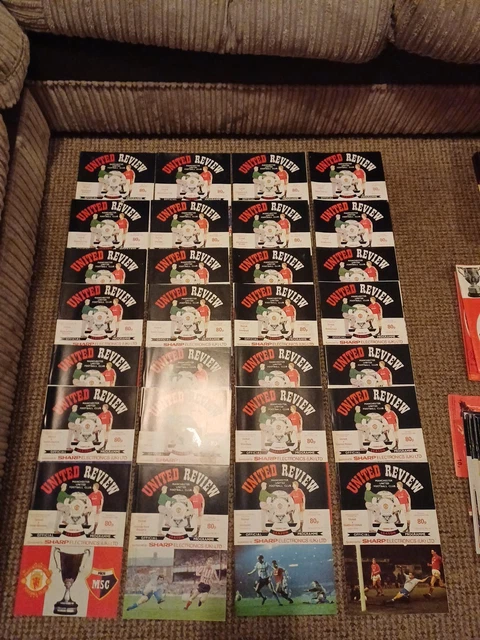 28 X MANCHESTER United Home Programmes Season 1990-91 £2.77 - PicClick UK