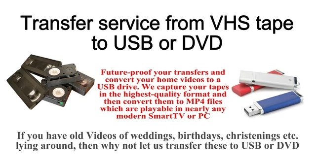 VIDEO TO DVD TRANSFER SERVICE VHS, MINI DV, 8MM, Hi8 CONVERSION ...