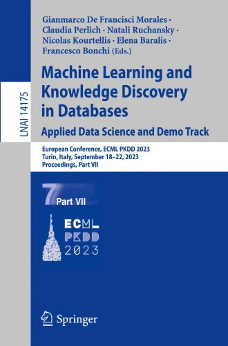 MACHINE LEARNING AND Knowledge Discovery in Databases: Applied Data Science EUR 115,12 - PicClick FR
