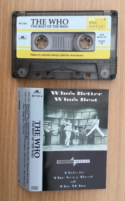 🌟THE WHO🌟RARE CASSETTE🌟TURKEY Issue🌟Prog🌟Psych🌟Hard Rock🌟Heavy Metal🌟 £ ...