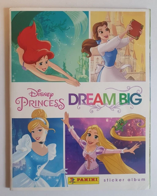 RARE PANINI STICKER Album ~ Disney Princess Dream Big ~ 100% Complete ...