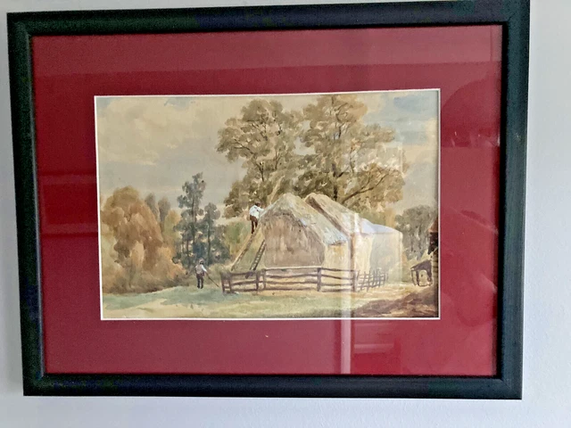 ORIGINAL ANTIQUE SIGNED Charles Walter Radclyffe Watercolour Painting ...
