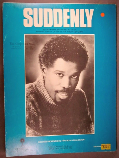 SUDDENLY SHEET MUSIC (1984) Billy Ocean Cover $6.38 - PicClick CA