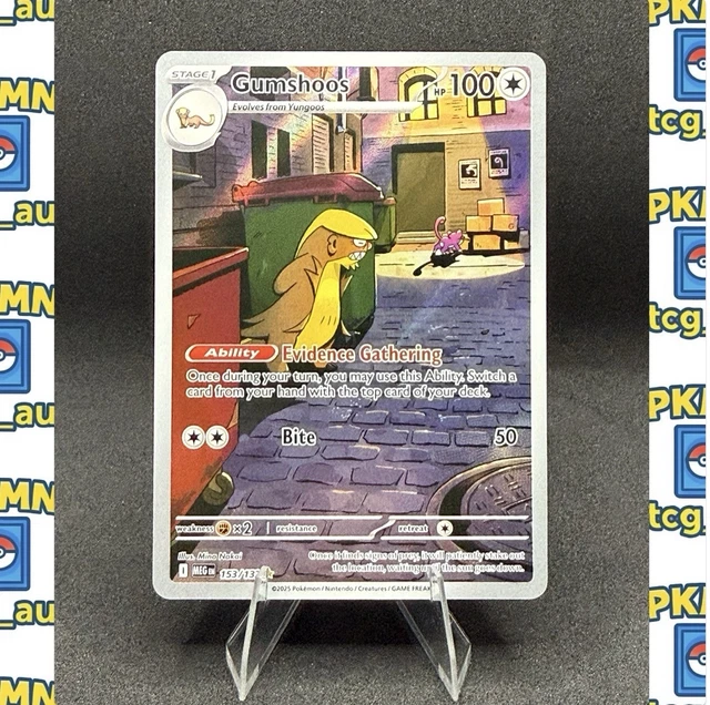 POKÉMON TCG - Mega Evolution- Gumshoos 153/132 NM Illustration Rare ...