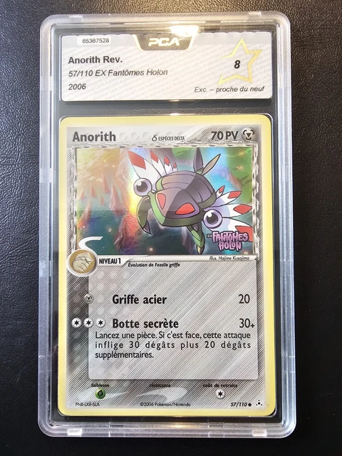 CARTE POKÉMON ANORITH Reverse 57/110 PCA 8 Ex Fantômes Holon EUR 35,00 ...
