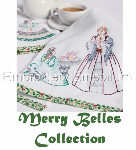 COLLECTION MERRY BELLES - Dessins Broderie Machine Sur Cd Ou Usb EUR 13 ...