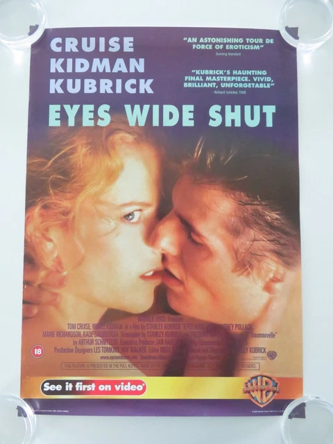 EYES WIDE SHUT Vhs Video Poster Tom Cruise Nicole Kidman 1999 £24.99 ...