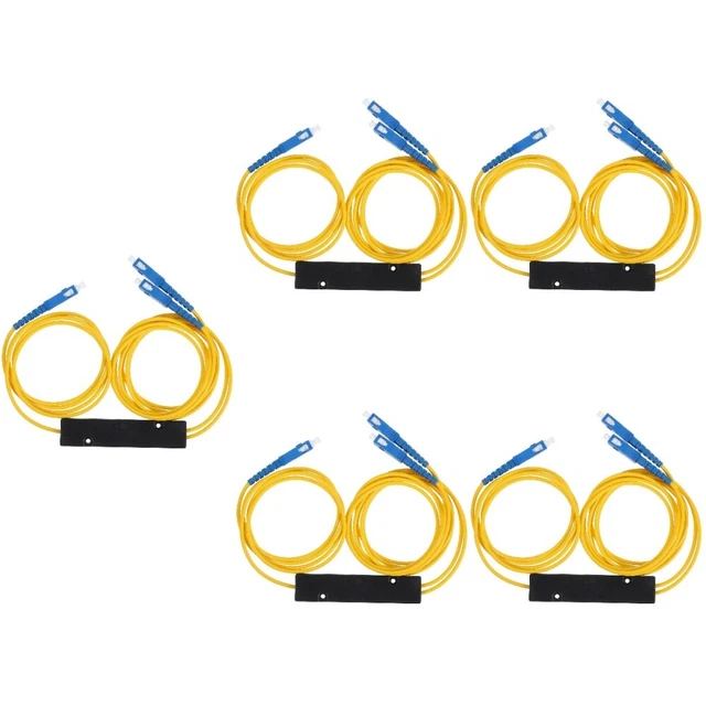 SET OF 5 Fiber Splitter Pp Pvc Optical Cable for Game Console £21.68 ...